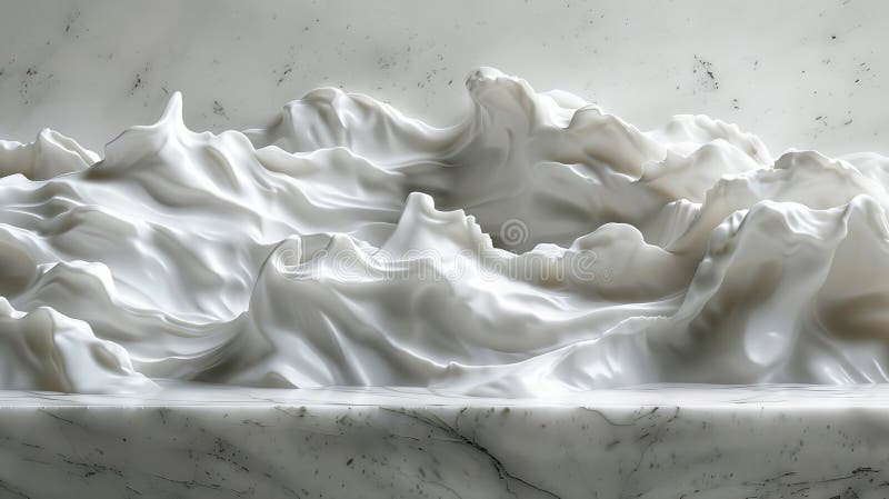 This Close-up Shows a Flowing Wave of Liquid Flowing Over a Beautiful ...