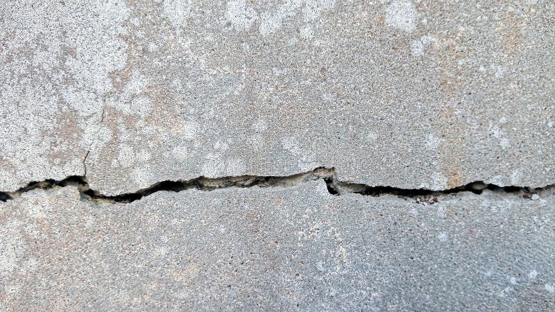 Close Up Shows Horizontal Cracks on the Surface of the Building& X27;s ...