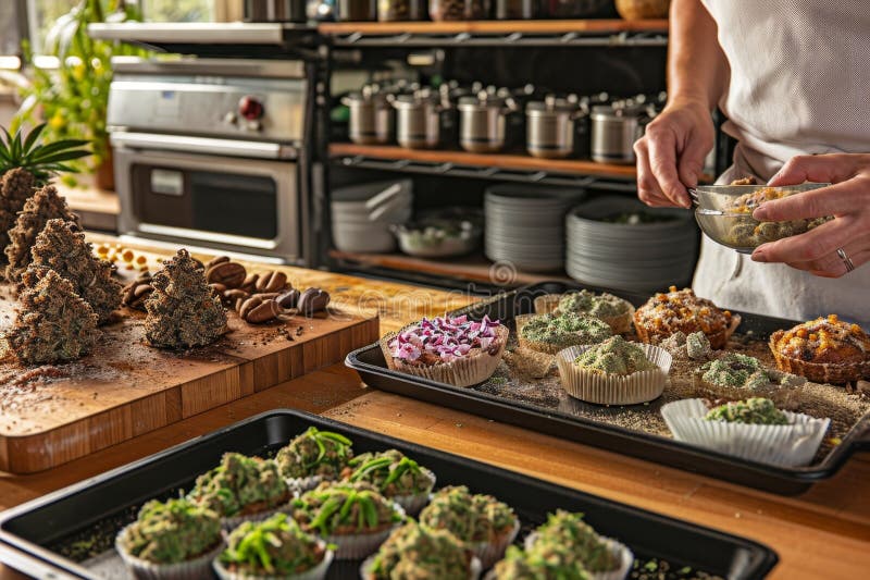 A Close-up Shows the Process of Making Homemade Pastries with Your Own ...