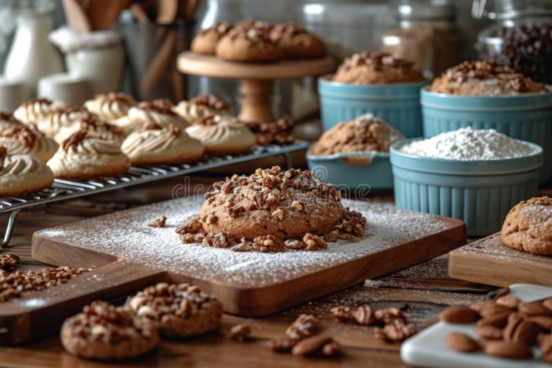 A Close-up Shows the Process of Making Homemade Pastries with Your Own ...