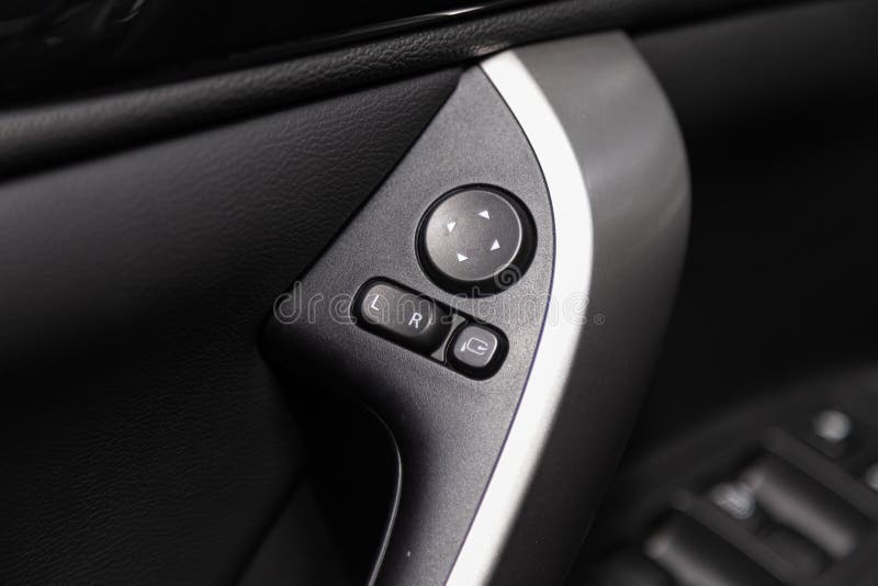 Close-up of Side Mirror Buttons. Stock Photo - Image of vehicle, close ...