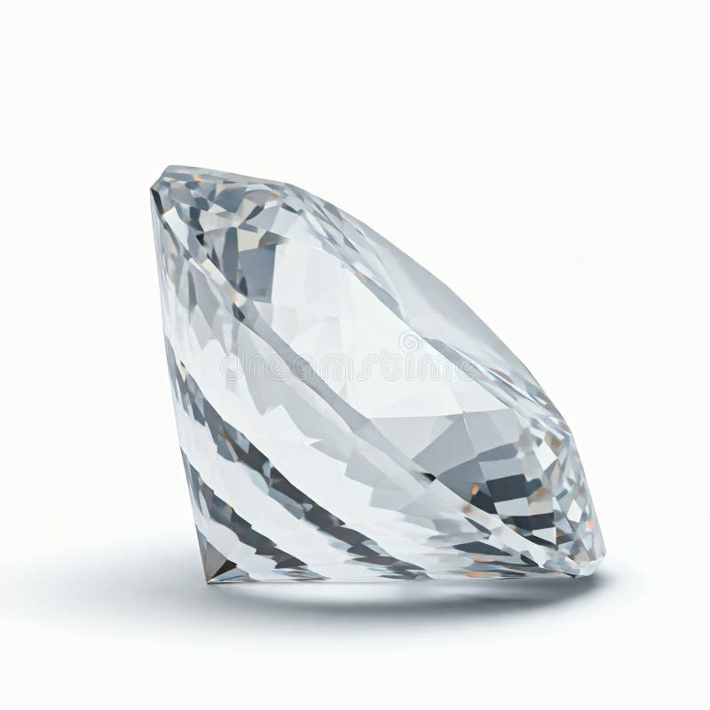 Close-up Side View of Diamond Stock Illustration - Illustration of ...