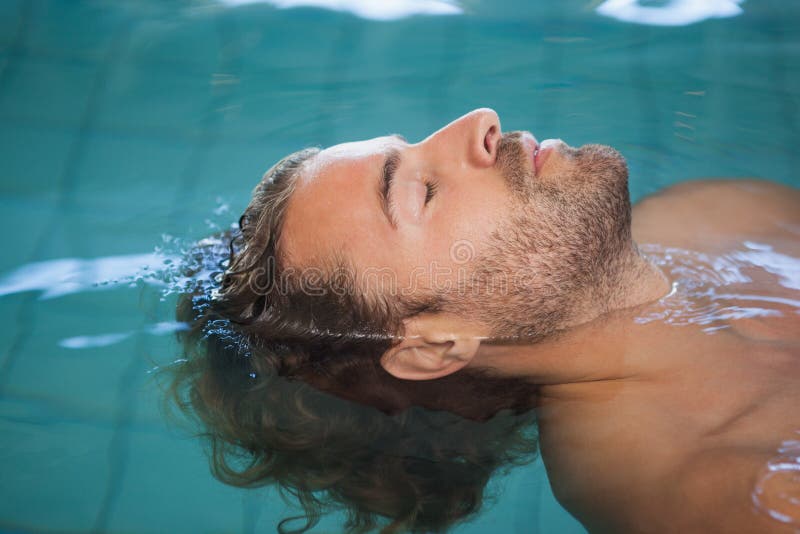 Close-up Side View of a Fit Swimmer in the Pool Stock Photo - Image of ...