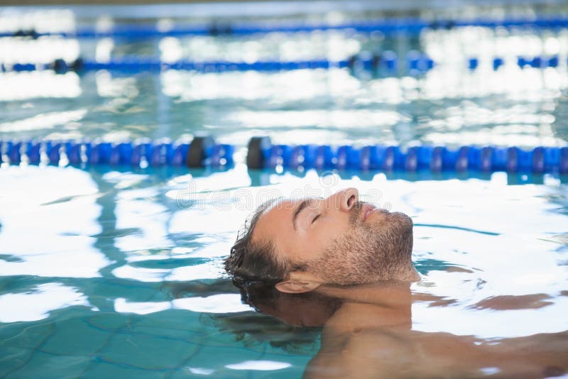 Close-up Side View of a Fit Swimmer in the Pool Stock Image - Image of ...