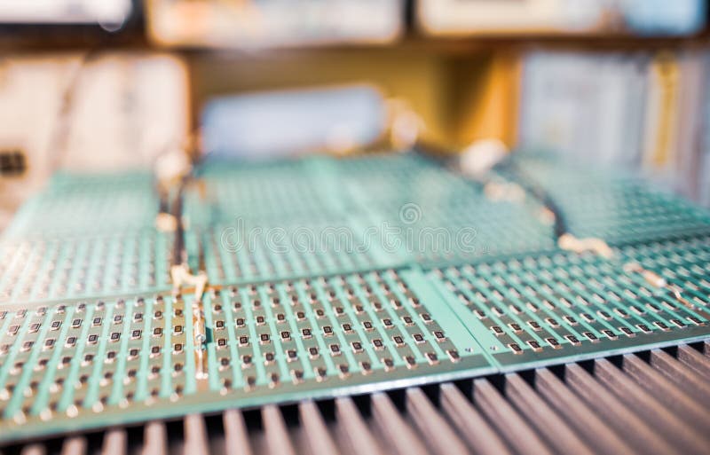 Close-up Side View of a Panel of SMD Resistors Stock Image - Image of ...