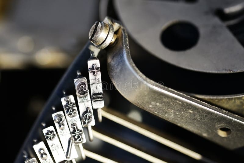 @ Sign or Symbol on Old Typewriter Machine Keys Stock Photo - Image of ...