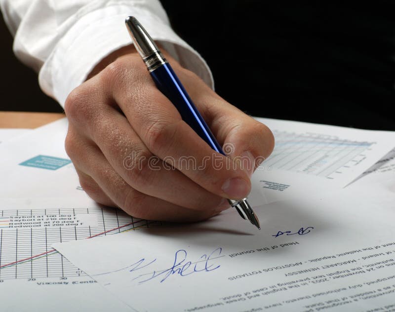 Close up signature stock image. Image of motivation, success - 9164947