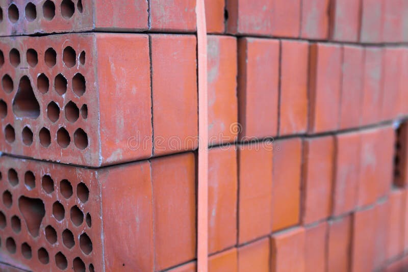 Stack of Raw Bricks Drying in the Open Air Stock Photo - Image of ...