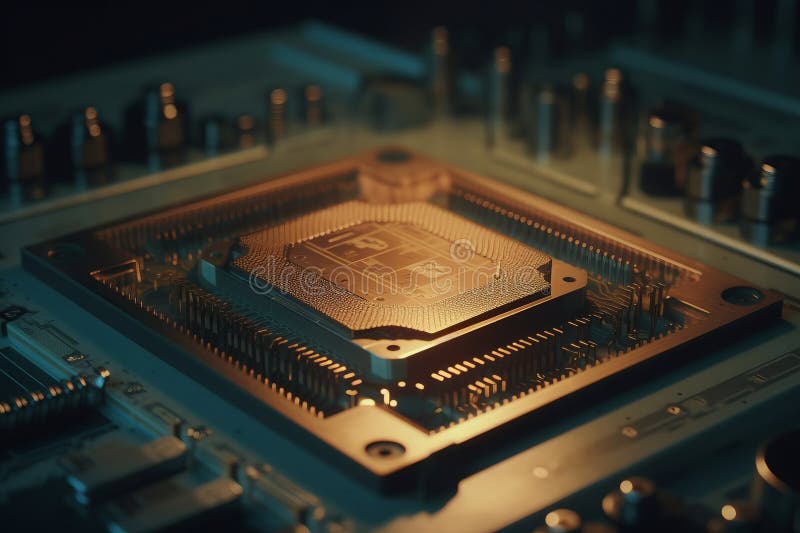 Close-up of Silicon Die are Being Extracted from Semiconductor Stock ...