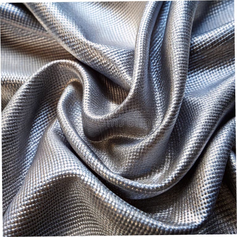 Close-Up of Silver Fabric Texture for Elegant Background Stock ...