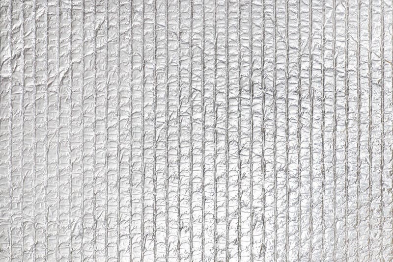 The Close Up Of Silver Foil Insulation Stock Image - Image of sheet ...