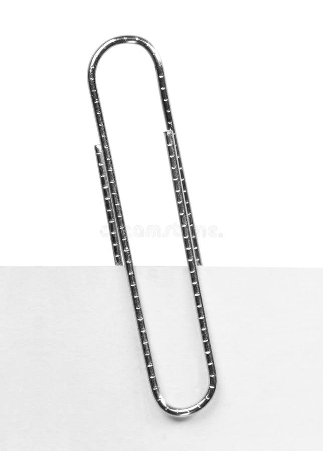 Close Up of a Silver Paper Clip Stock Photo - Image of clasp, office ...