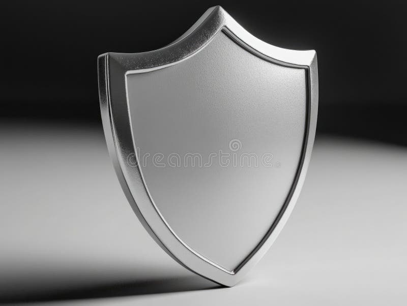 Silver Shield stock photo. Image of military, protection - 358481408
