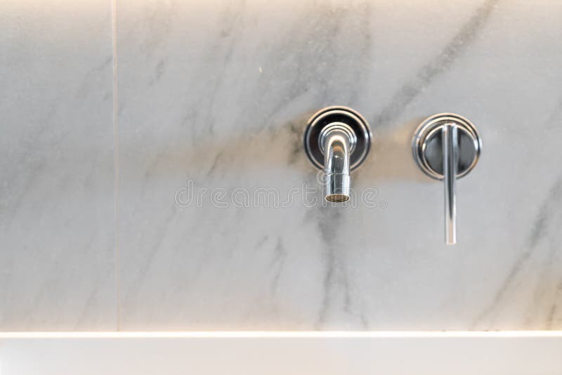 Close-up Tap in Luxury Bath Room Stock Image - Image of pipe, clean ...