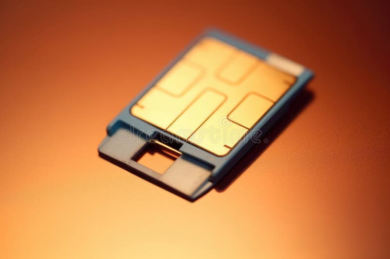 Close Up of a Sim Card on a Network-connected Device Stock Photo ...