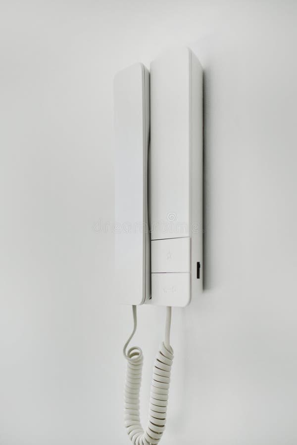 Close Up Simple, Modern Home Intercom System Stock Image - Image of bottle, security: 352192581