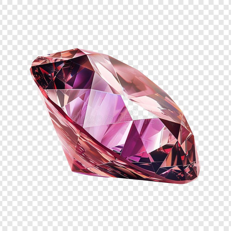 Brilliant Pink Diamond stock illustration. Illustration of sparkle ...