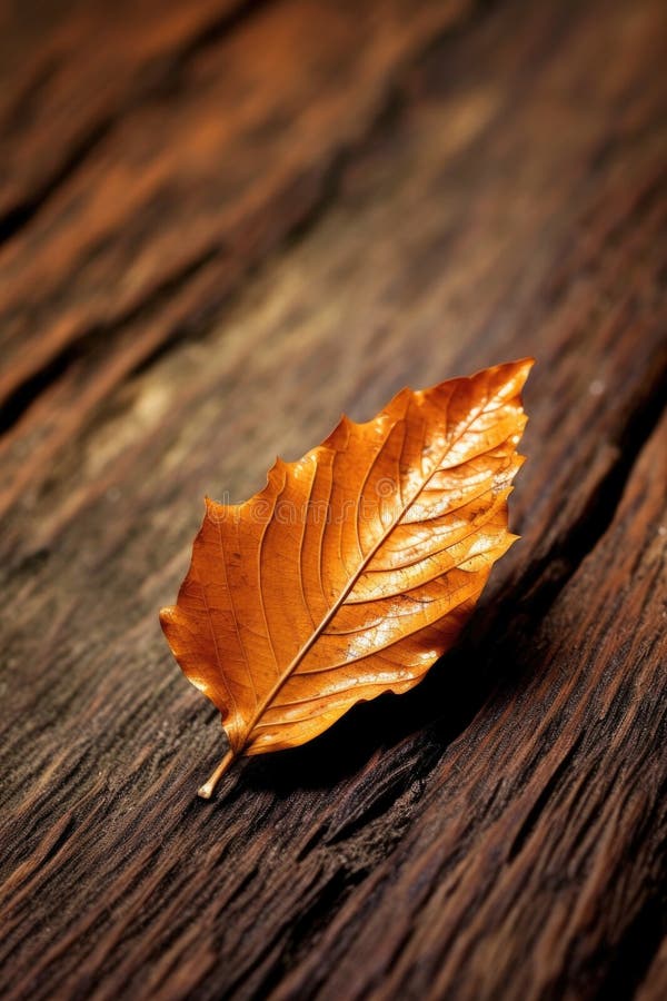 Close-up of Fallen Leaf with Intricate Veins and Texture Stock ...