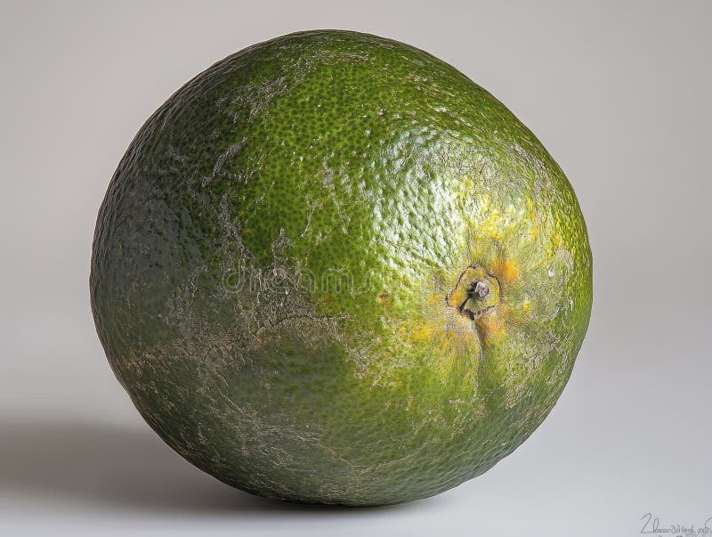 Green Citrus Fruit Close Up Studio Shot Stock Illustration ...