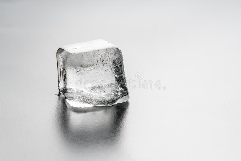Single ice cube stock photo. Image of light, clear, freezer - 23022720
