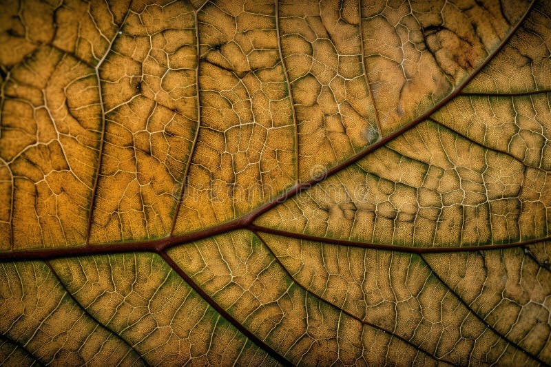 Close-up of a Single Leaf, with Veins and Texture in Full View Stock ...