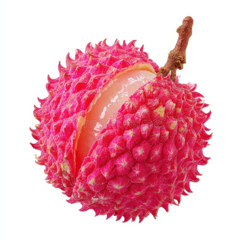 Single Ripe Lychee Fruit Stock Illustrations – 399 Single Ripe Lychee ...