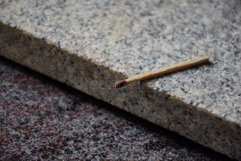Close Up of Single Small Match Stick Stock Image - Image of match ...