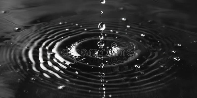 Close-up of a Single Water Drop. Perfect for Science Projects Stock ...