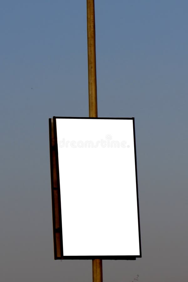 Close Up of Single White Colored Plain Board Isolated in Terms of with ...