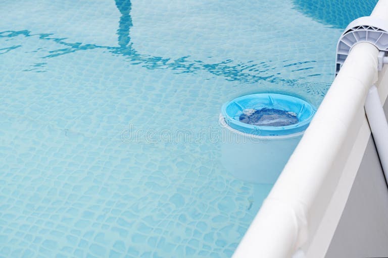 Close-up of the Skimmer Mounted on a Frame Pool Stock Photo - Image of ...