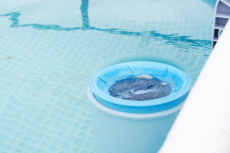 Close-up of the Skimmer Mounted on a Frame Pool Stock Image - Image of ...