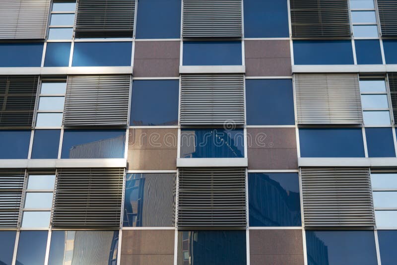 Close Up of Skyscraper Window Stock Image - Image of company ...