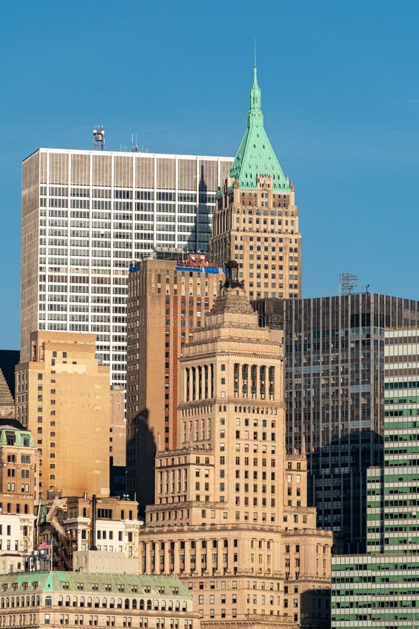 Close-up of Skyscrapers in Lower Manhattan, New York Editorial Photo ...