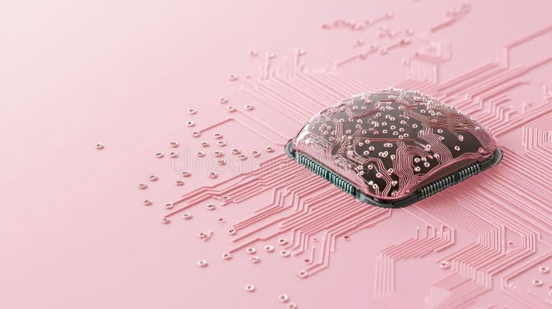 A Close-up of a Sleek Circuit Design Highlights the Harmony between ...