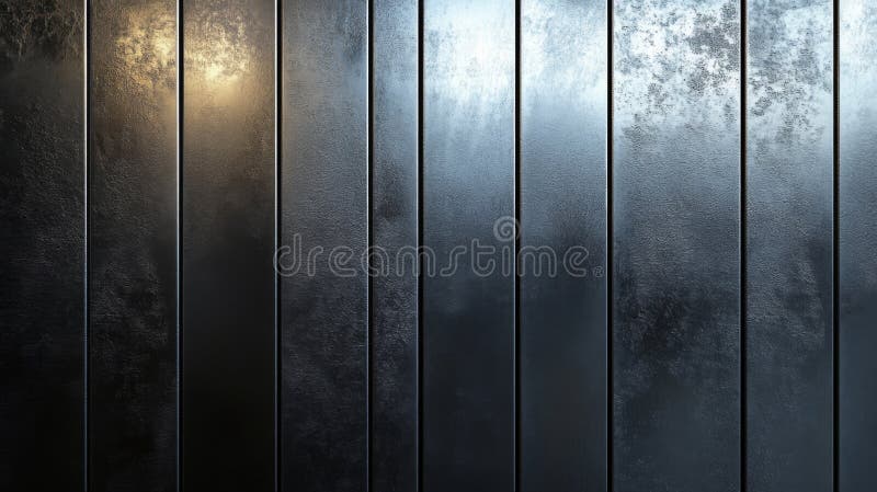 Close-up of a Sleek, Modern Metallic Wall with Reflective Texture and ...