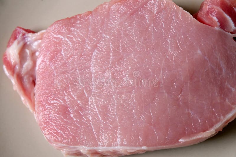 Slice of Raw Pork ,soft Focus Stock Image - Image of ingredient, loin ...