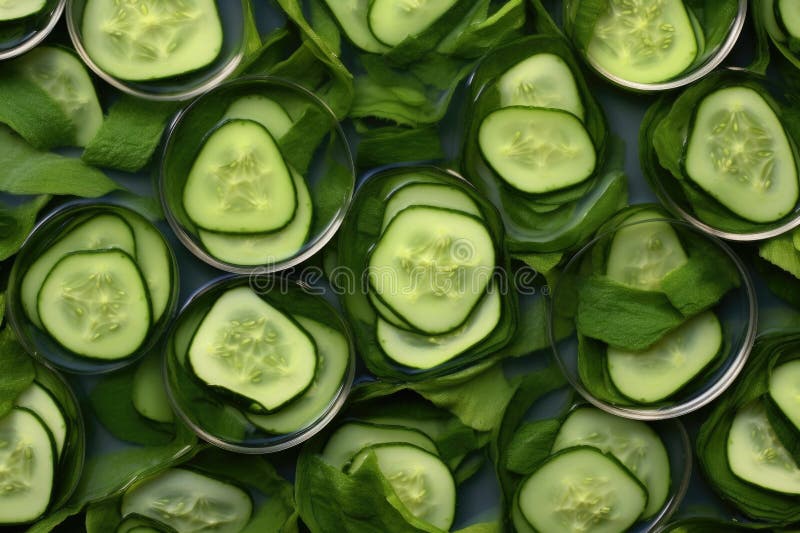 Close-up of Sliced Cucumbers in Brine Stock Photo - Image of homemade ...