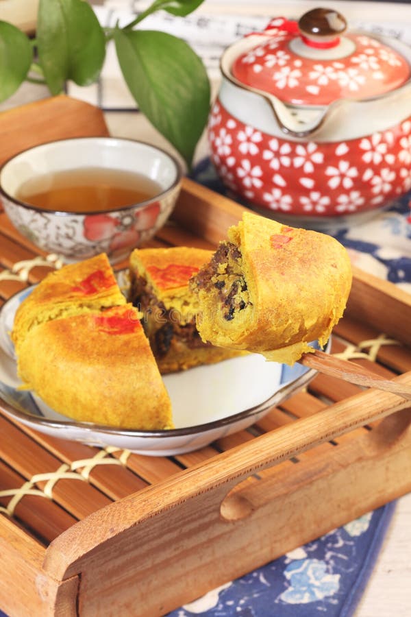 Curry moon cake stock photo. Image of autumn, close - 119454098