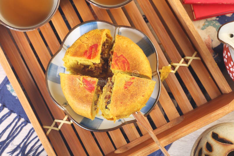 Curry moon cake stock photo. Image of dish, oriental - 71509372