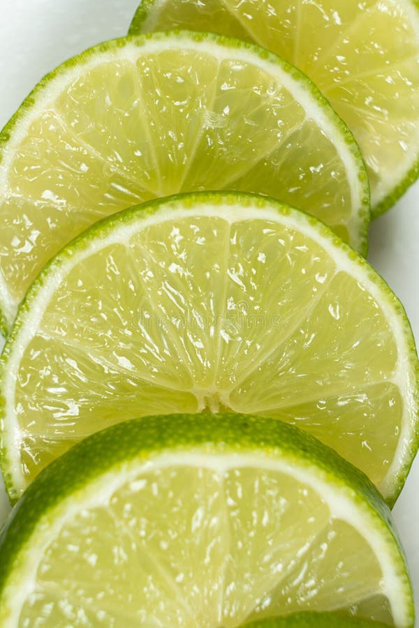 Close Up Sliced Fresh Lime Fruit. Stock Image - Image of closeup ...