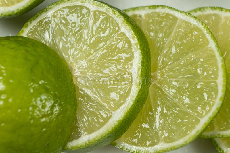 Close Up Sliced Fresh Lime Fruit. Stock Photo - Image of cooking, fruit ...