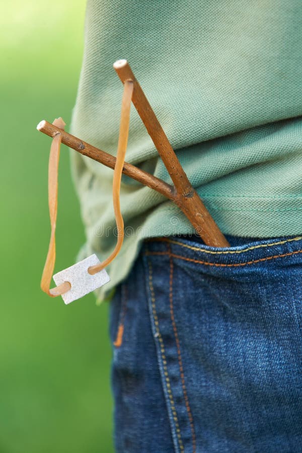 Close Up of Slingshot in Boy S Pocket Stock Photo - Image of male ...