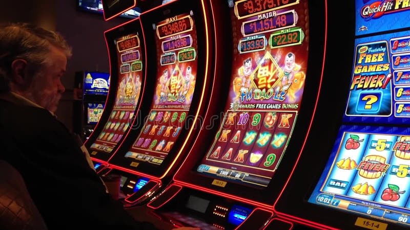 Close up slot machine stock footage. Video of nightlife - 47061398