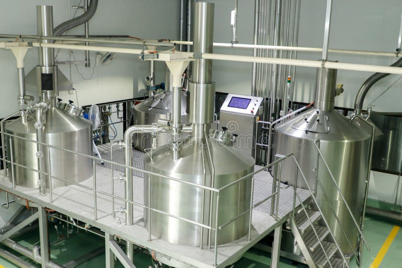 Close up Small beer boiler stock photo. Image of monitor - 159699946