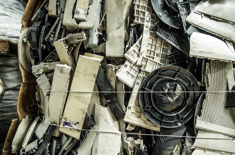 Close Up of a Small Computer Parts for Electronic Recycling Stock Image ...