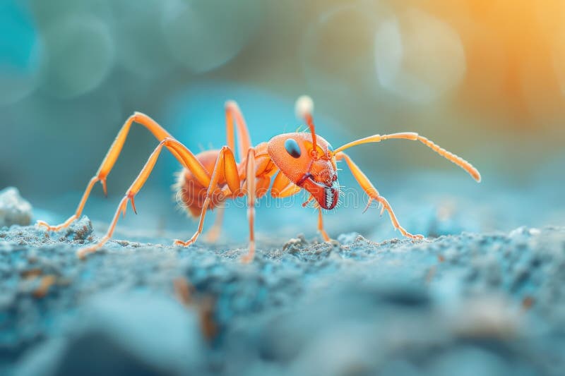 Close Up of a Small Insect on the Ground. Suitable for Educational ...