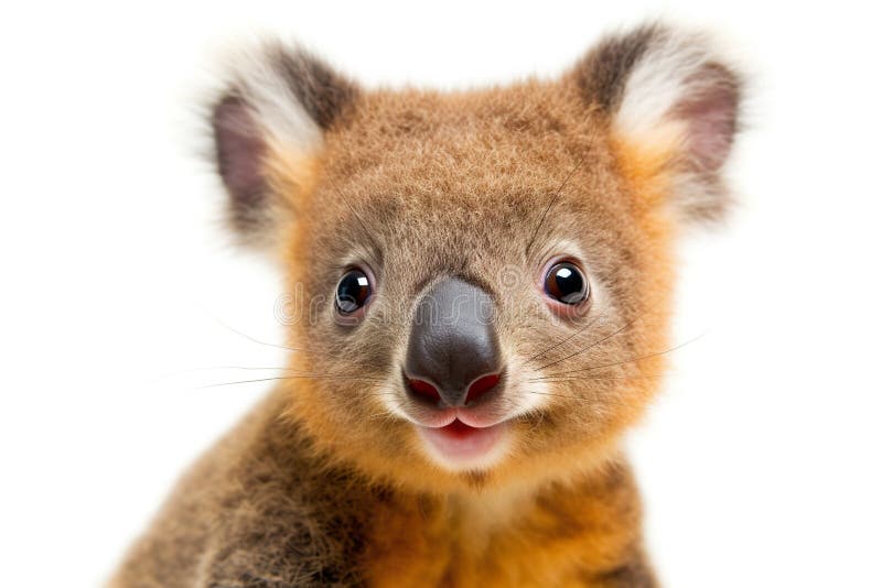 A Close Up of a Small Koala Bear. Generative AI Image. Stock ...