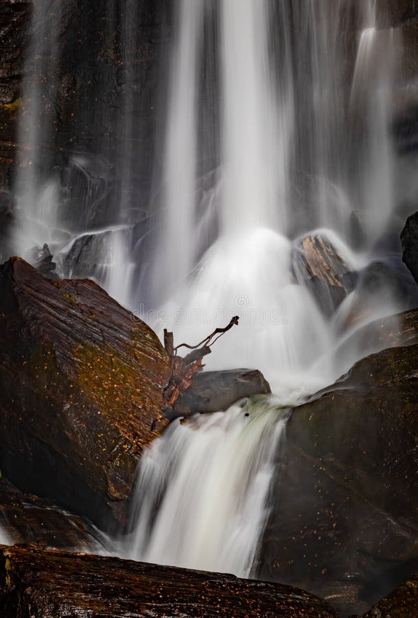 Close Up of a Small Portion of Whitewater Falls Stock Photo - Image of ...
