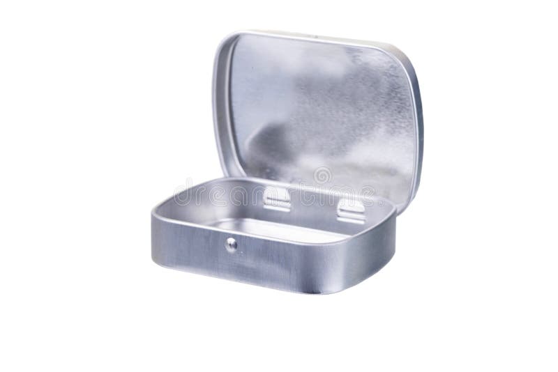 Close Up of a Small Tin Can Isolated on a White Background Stock Photo ...