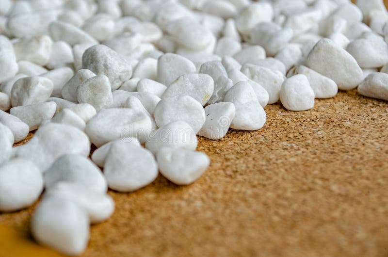 Close Up of Small White Rocks with Customizable Space for Text Stock ...